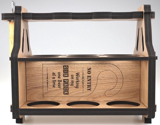 Origineel cadeau voor liefhebbers van bier - houder voor 6 flesjes bier ...