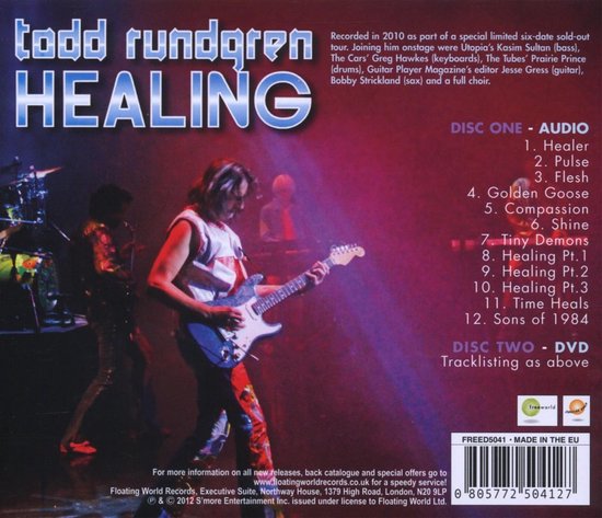 Healing Live, Todd Rundgren | CD (album) | Muziek | bol.com