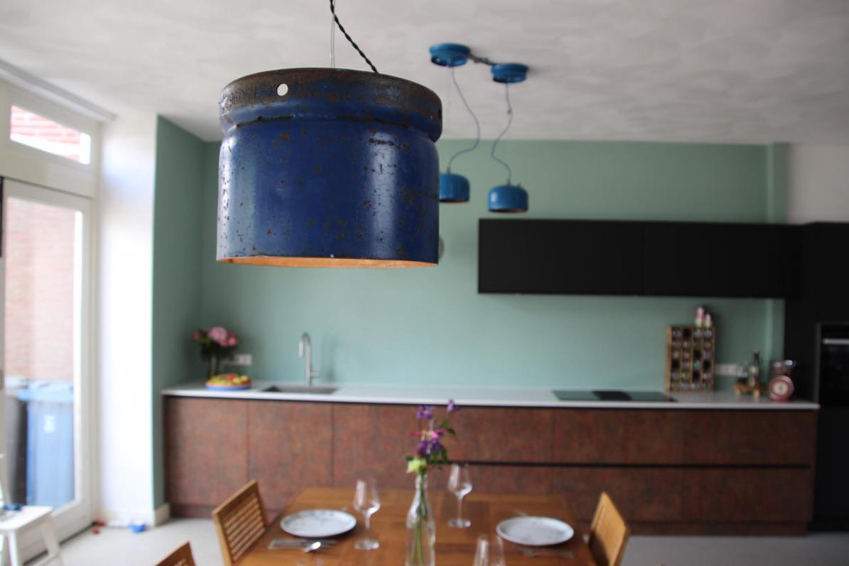 "Gaslicht Navy Bodem" | stoer| industrieel | vintage | retro ...