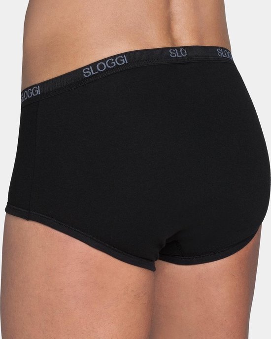 Sloggi Men Basic Maxi Heren Slip Met Hoge Taille Zwart - L | bol.com