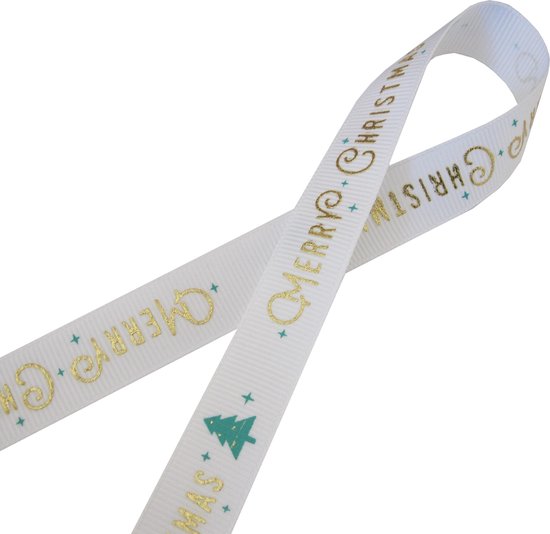 Kerst Lint 16mm (1,6cm) | Luxe Grosgrain Lint Ripsband | Merry ...