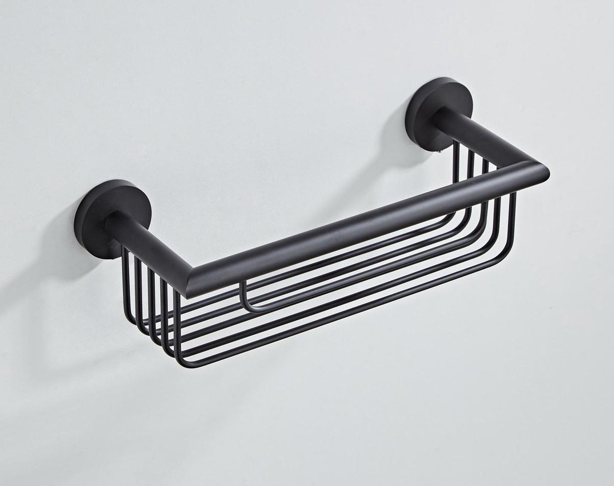 Porte-shampoing / support douche Ced'or 25 cm Noir mat | bol.com