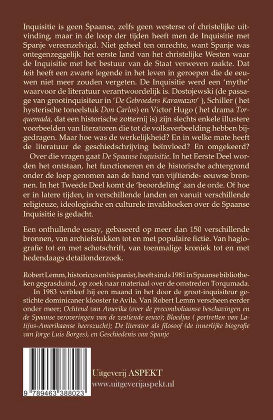 De Spaanse Inquisitie, Robert Lemm | 9789463388023 | Boeken | bol.com