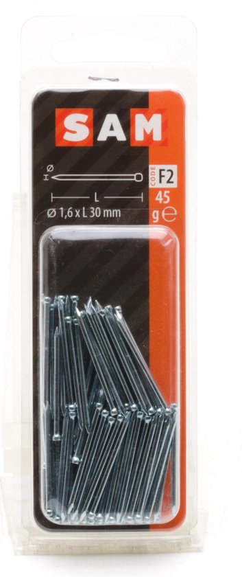 SAM Nagel ronde kop 1,6x30mm 45 stuks | bol