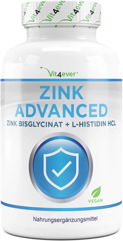 Zink 25 mg | 400 tabletten | Behoud van normaal haar, nagels, huid ...