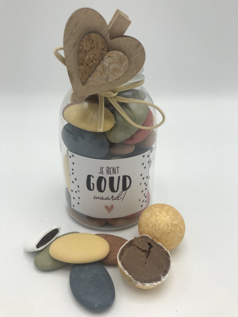 Cho-lala flesje chocolade Je bent Goud Waard | Chocolade cadeau | 200 ...