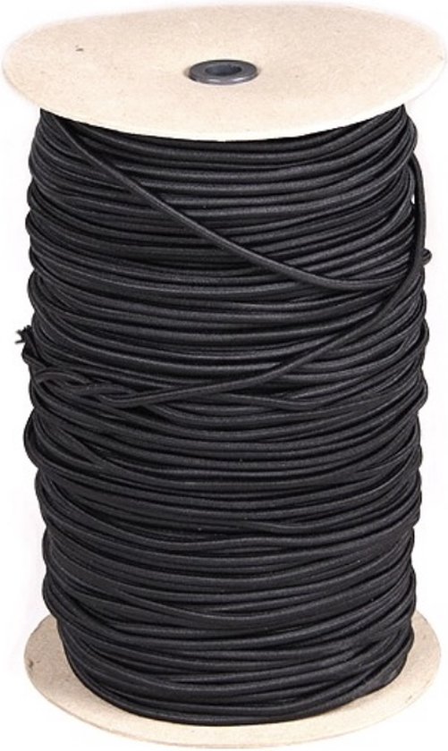 5 meter-Diameet 3mm-Zwart-Koordelastiek-Elastiek jas-Hobby elastiek ...
