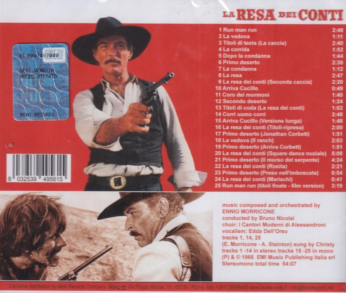 Ennio Morricone La Resa Dei Conti 2 Cd Ennio Morricone Cd Album