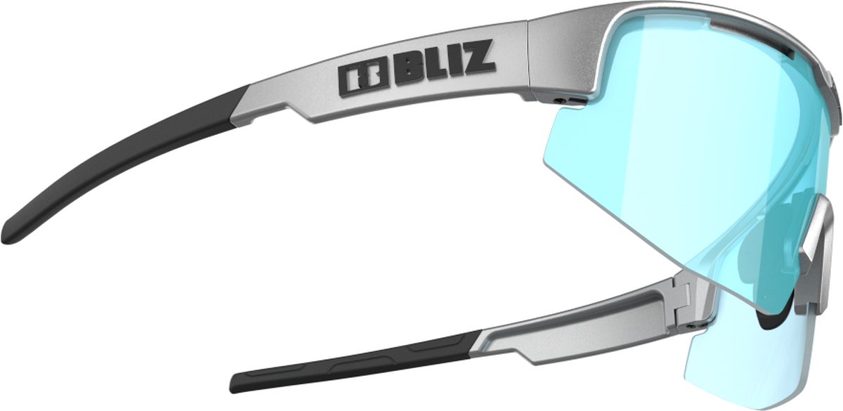 Bliz Matrix Bril Silver Metallic Smoke With Ice Blue Multi Lens | bol.com