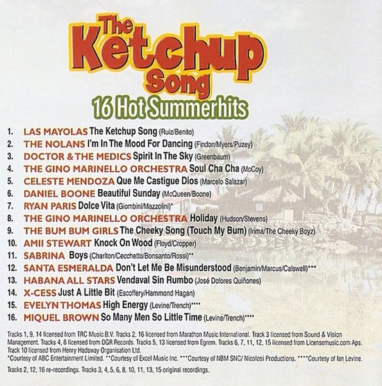 Ketchup Song: 16 Hot Summerhits, various artists | Muziek | bol