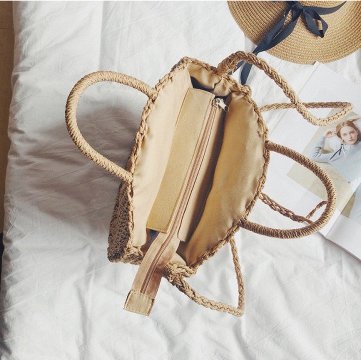 Dames Tas - Handtas - Boho - Ibiza Tas - handtas - Schoudertas - Rieten ...