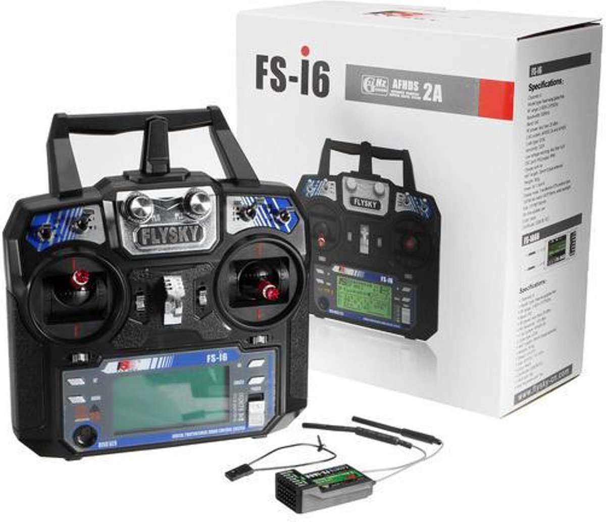 FlySky FS-I6 2.4GHz Transmitter + FS-IA6B Receiver | bol