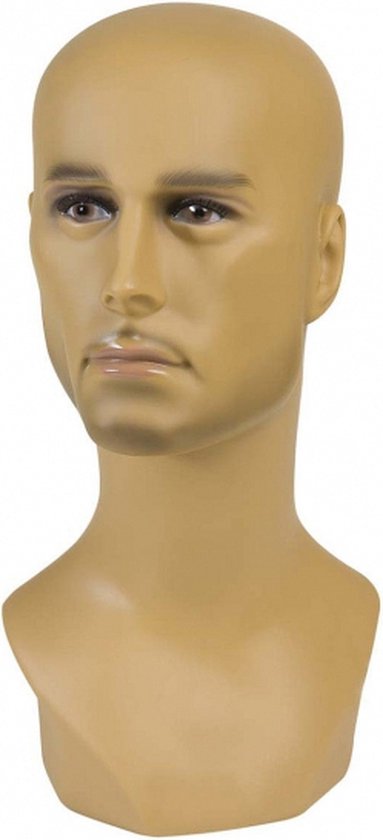 Display hoofd halfbloed man 40 cm | bol