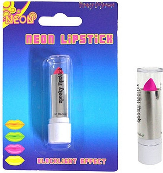 Carnaval verkleed artikelen Lippenstift neon roze - Jaren 80/90 ...