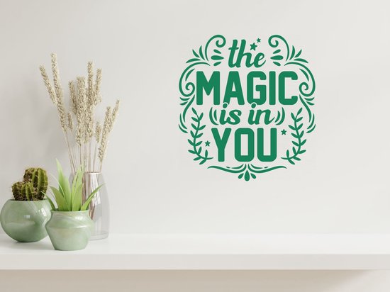 Stickerheld - Muursticker The magic is in you - Woonkamer - Inspirerend ...