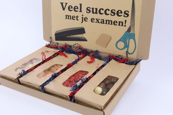 Veel Succes Met Je Examen | Cadeaubox | Geschenk | Chocolade | Examen ...