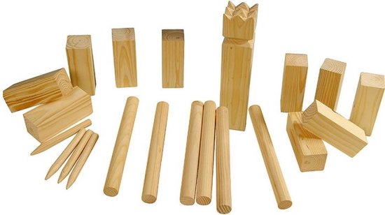 Oneiro’s Luxe Kubb spelset - Hout - 21-deligzomer – tuin – wonen – tuininrichting –... | bol