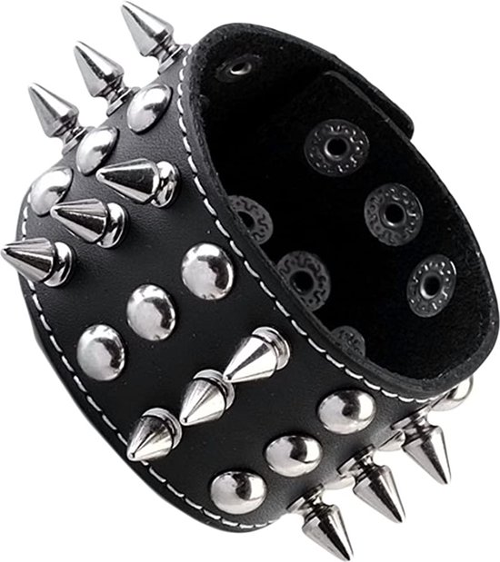 Punk Rocker - ArmbandVvoor Volwassenen - Klinknagel Armband - Gothic ...
