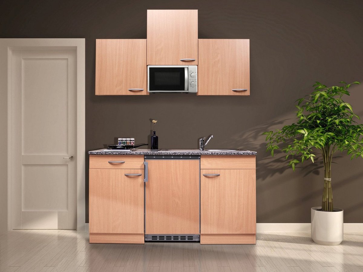 Goedkope keuken 150 cm - complete kleine keuken met apparatuur Gerda ...
