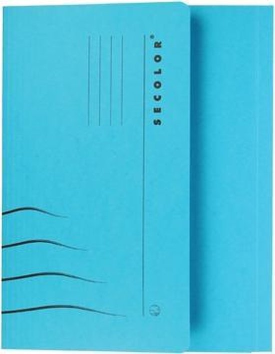 Jalema Secolor Pocketmap voor formaat A4 (31 x 23 cm) blauw | bol