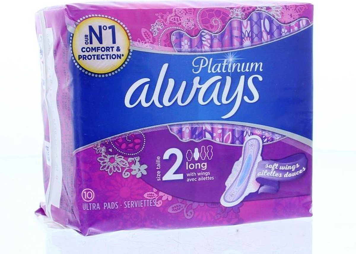 Always Platinum Long Plus Pads 10 Pack | bol.com