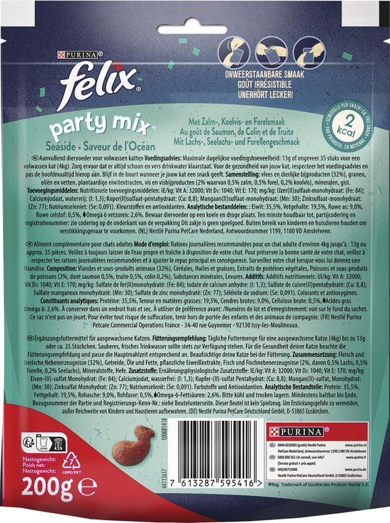Felix Snack Party Mix Seaside 200 gr | bol