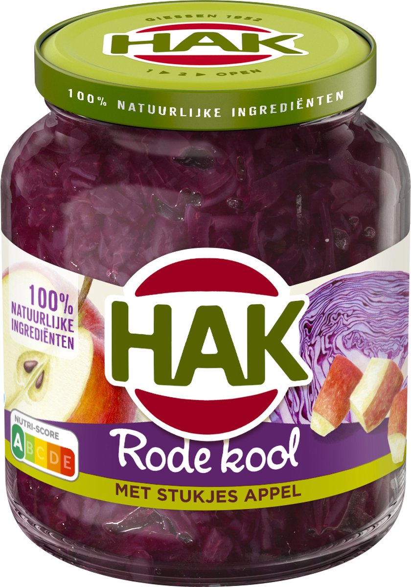 HAK Rode Kool Appel OPP - Tray 12x370 gram - Beste uit de Test ...