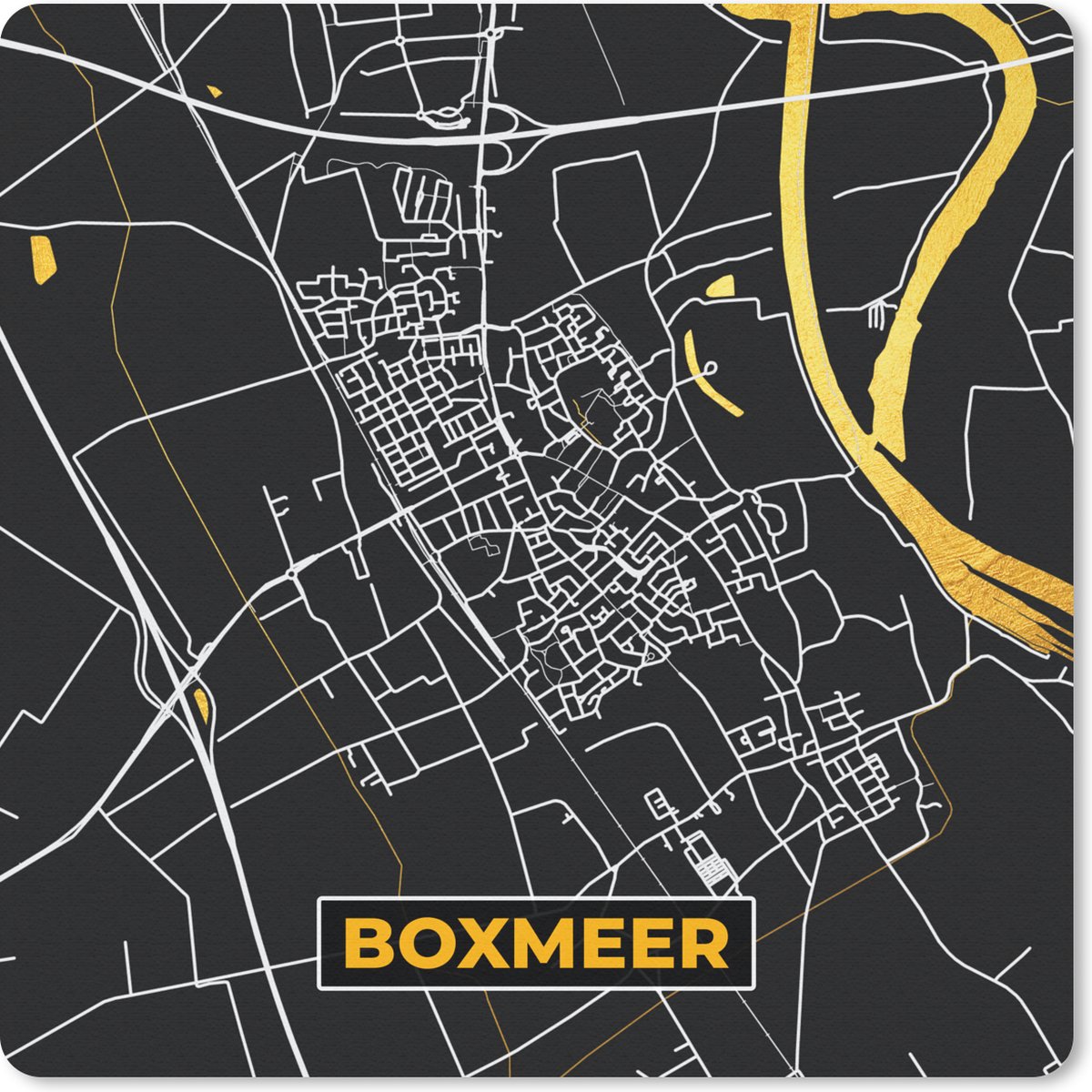 Muismat Klein - Plattegrond - Boxmeer - Kaart - Goud - Stadskaart ...