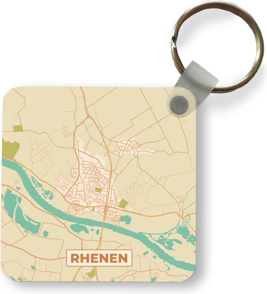 Sleutelhanger - Uitdeelcadeautjes - Kaart - Rhenen - Plattegrond ...