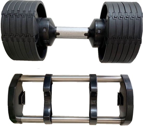 PH FITNESS® | 20 KG Verstelbare Dumbbell | 2 STUKS | Smart Dumbell ...