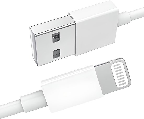 Kabel geschikt voor Apple - kabel - iPhone oplaadkabel - Lightning USB ...
