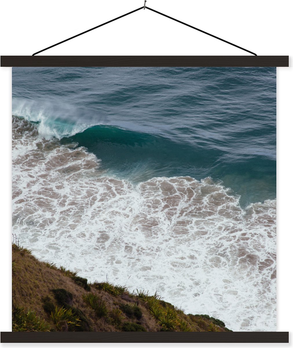 Schoolplaat - Zee - Water - Natuur - 40x40 cm - Zwarte latten | bol.com