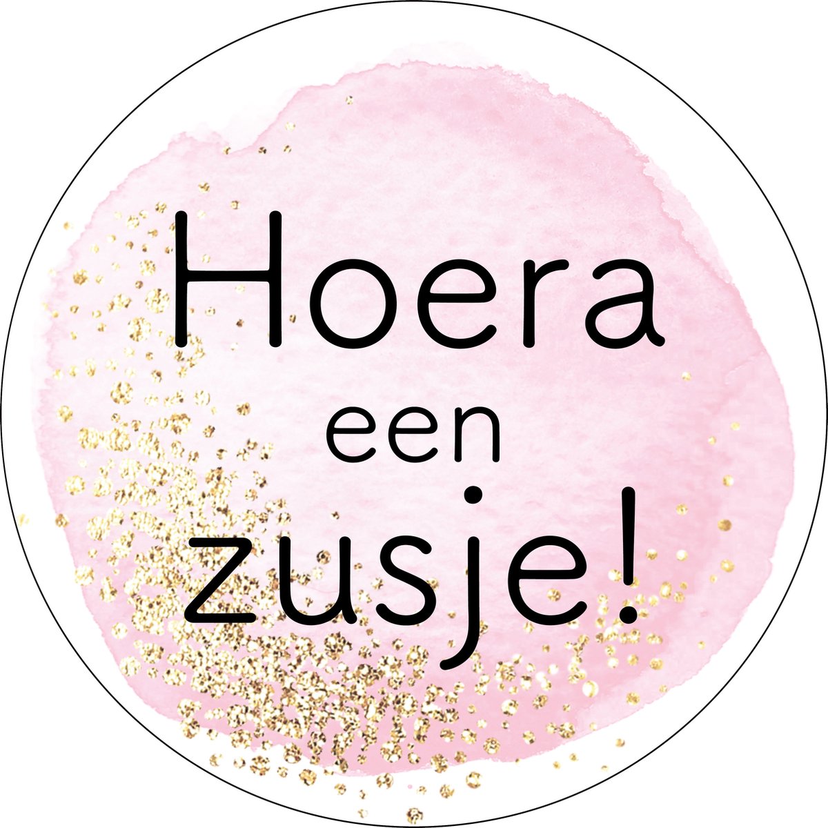sluitsticker - hoera een zusje - geboorte - sticker (30 stuks) | bol