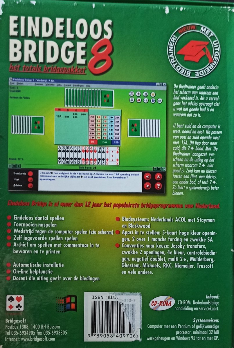 Eindeloos bridge 8 Plus! | bol.com
