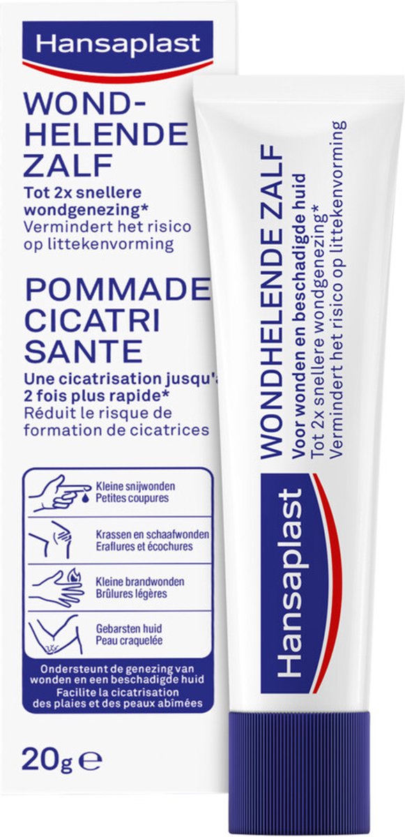 Hansaplast Wondhelende Zalf - 20 gram - handige knijptube | bol