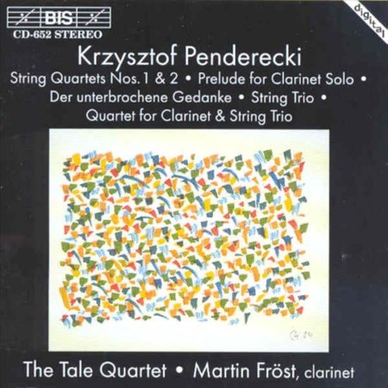 Martin Fröst & TheTale Quartet - Penderecki: String Quartets Nos. 1 & 2 (CD), Tale... | bol.com