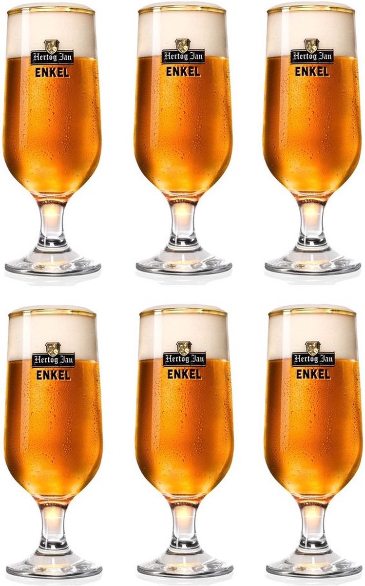 Hertog Jan Bierglazen Enkel 250 ml - 6 stuks | bol.com