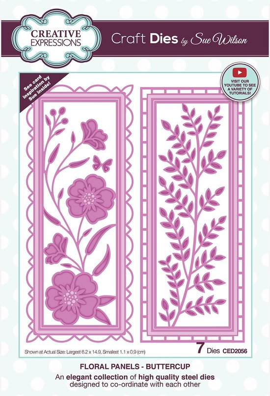 Creative Expressions Floral Panels Collection Craft Die Bu | bol.com