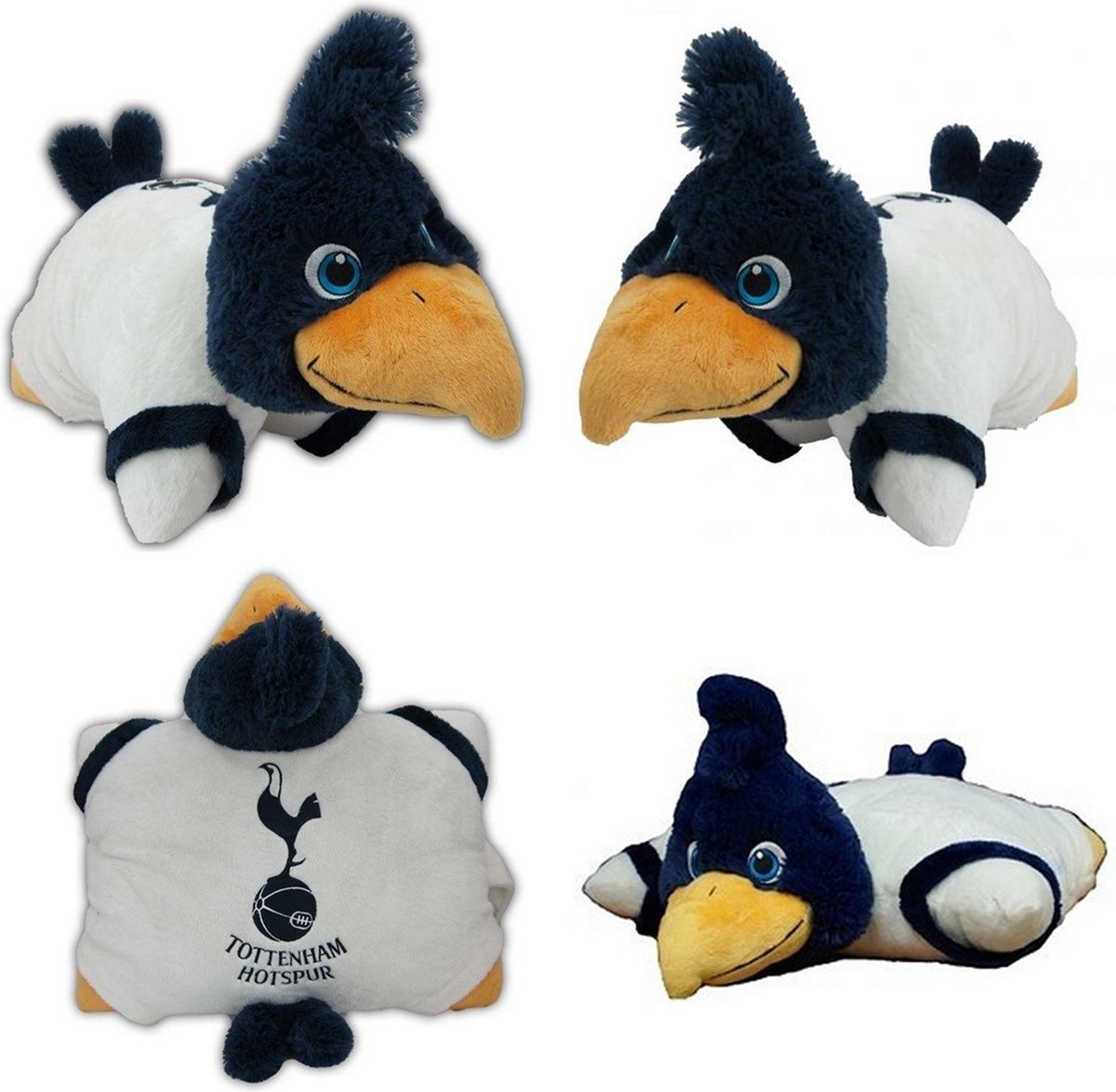 Tottenham Hotspur Pillow Pets 2-in-1 Pluche kussen - mascot kussens ...