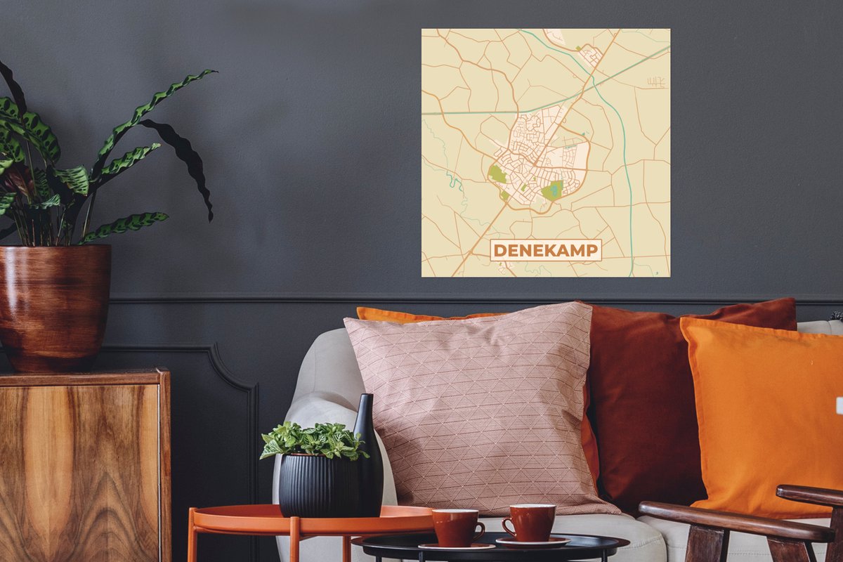 Poster Kaart - Denekamp - Plattegrond - Stadskaart - 50x50 cm | bol.com