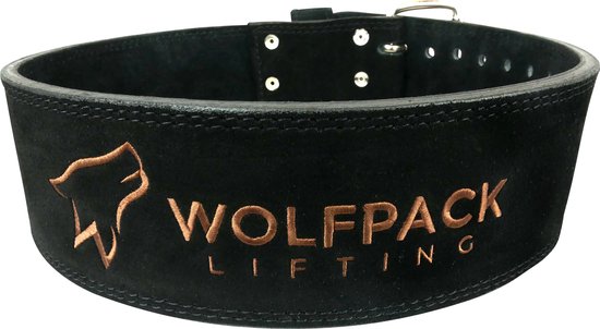 Wolfpack Lifting - Powerlift Belt - Lifting Belt - Gesp Sluiting - Maat XL - Zwart/Bruin | bol.com