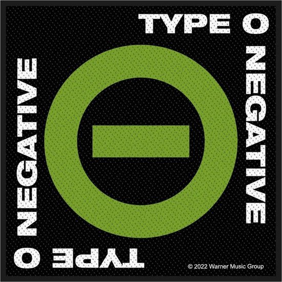 Type O Negative Negative Symbol Unisex Patch - zwart/groen - Standard | bol