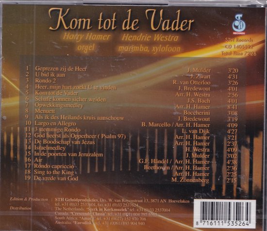 Kom tot de Vader - Harry Hamer, Hendrie Westra, Harry Hamer, Hendrie ...