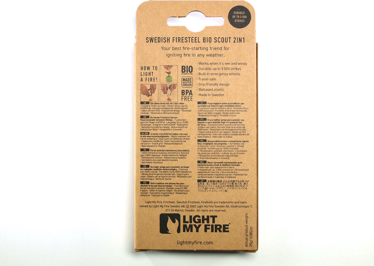 Light My Fire - Swedish Firesteel - Bio - Scout - Cocoshell | bol.com