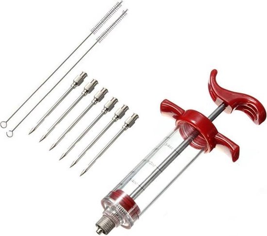 Marinade injector - injectiespuit voor vlees – BBQ vlees | bol