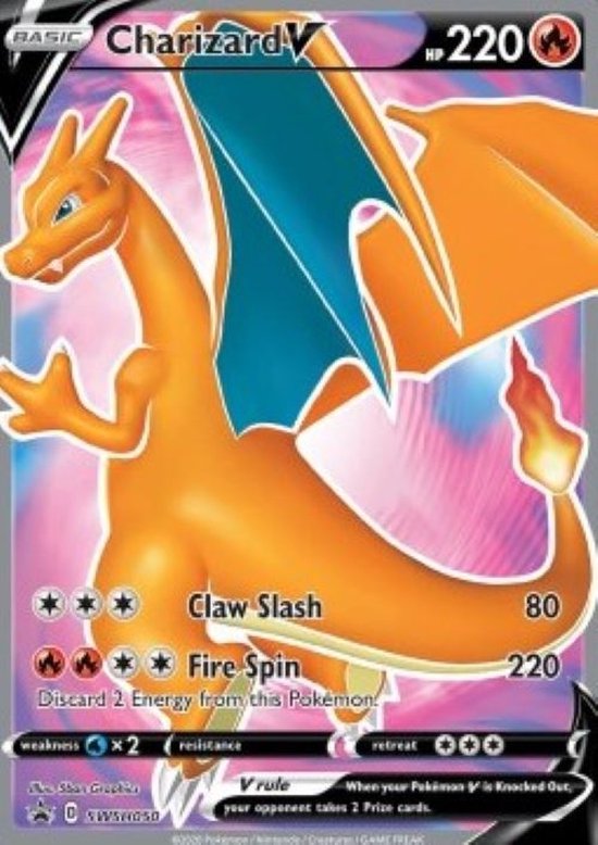 Trading Card - Pokémon - Charizard Full Art - Pokémon Kaarten | Games ...