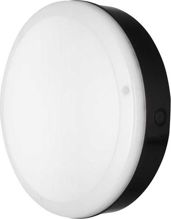 Ledvance - LED Wandlamp Bulkhead Surface Sensor - IP65 Ø250MM - Zwart ...