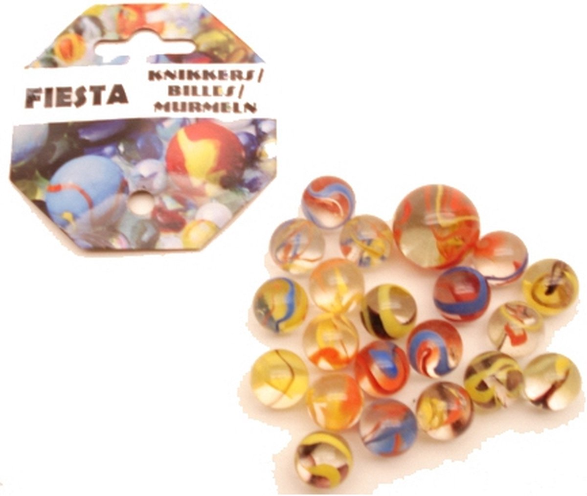 Knikkers in zakje Fiesta 20 + 1 | bol.com