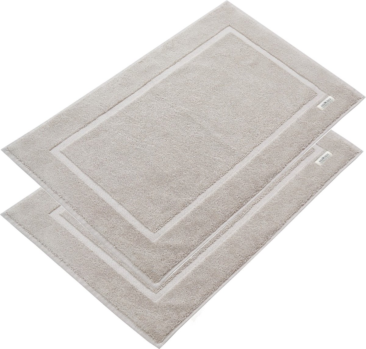 PandaHome Badkamermat - Badmat 50 x 80cm - Set van 2 - Beige ...