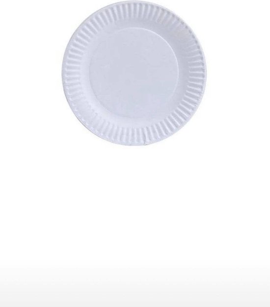 Kartonnen Bordjes wit 18 cm 40 st - Wegwerp borden - weg gooi borden ...